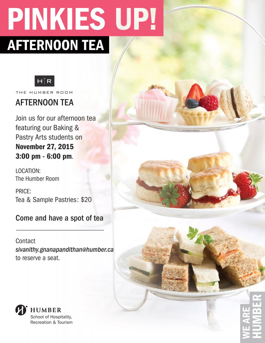 Afternoon Tea - Pinkies Up! | Humber Communiqué